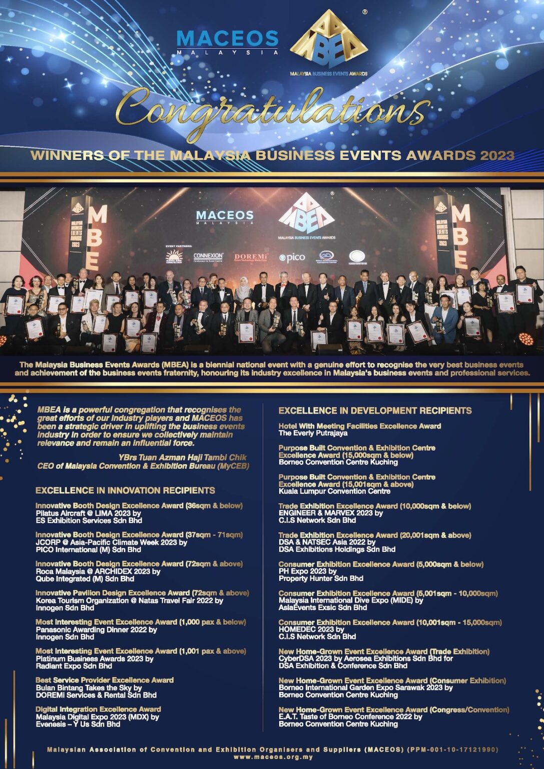 MBEA | Celebrating the Excellence in Business Events