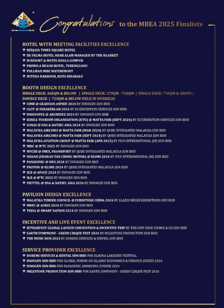 MBEA | Celebrating the Excellence in Business Events